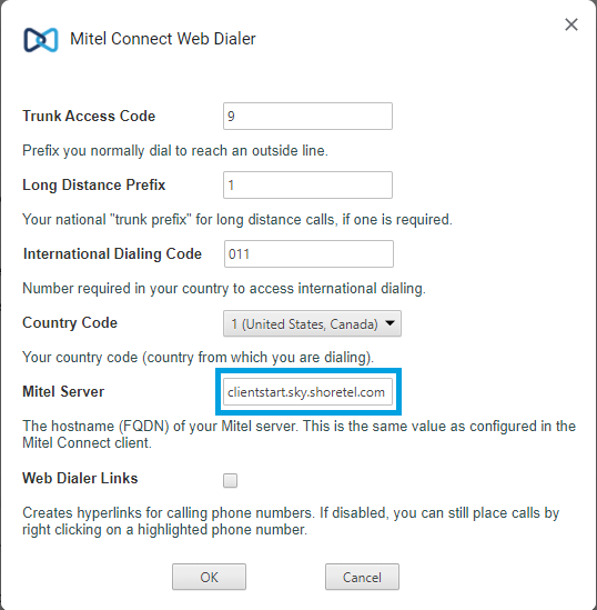 Web Dialer for Chrome - Quick Start Guide (MiCloud)